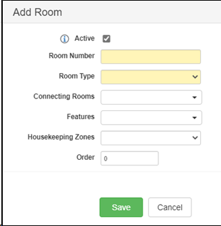 Rooms Setup