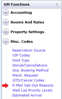Email Opt-Out Settings